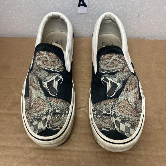 Vans | Shoes | Vans Desert Snake Slip On Shoes Black Reptile ...